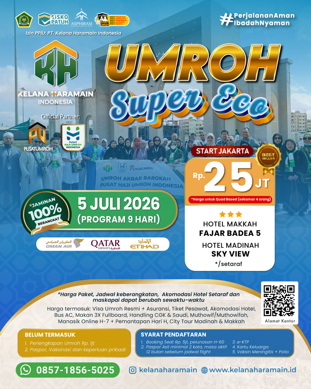 Paket dan Biaya Umroh Juli 2026: Daftar Sebelum Kehabisan
